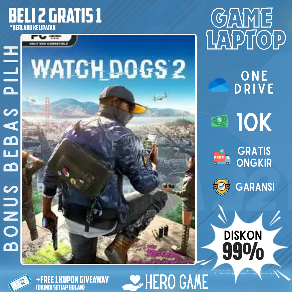 Jual WATCH DOGS 2 - LINK DOWNLOAD - GAME PC - GAME LAPTOP - GAME ...