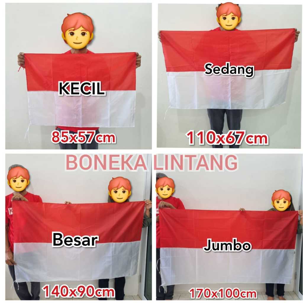Jual Bendera Merah Putih Termurah Berbagai Ukuran - Bendera Kain RI ...