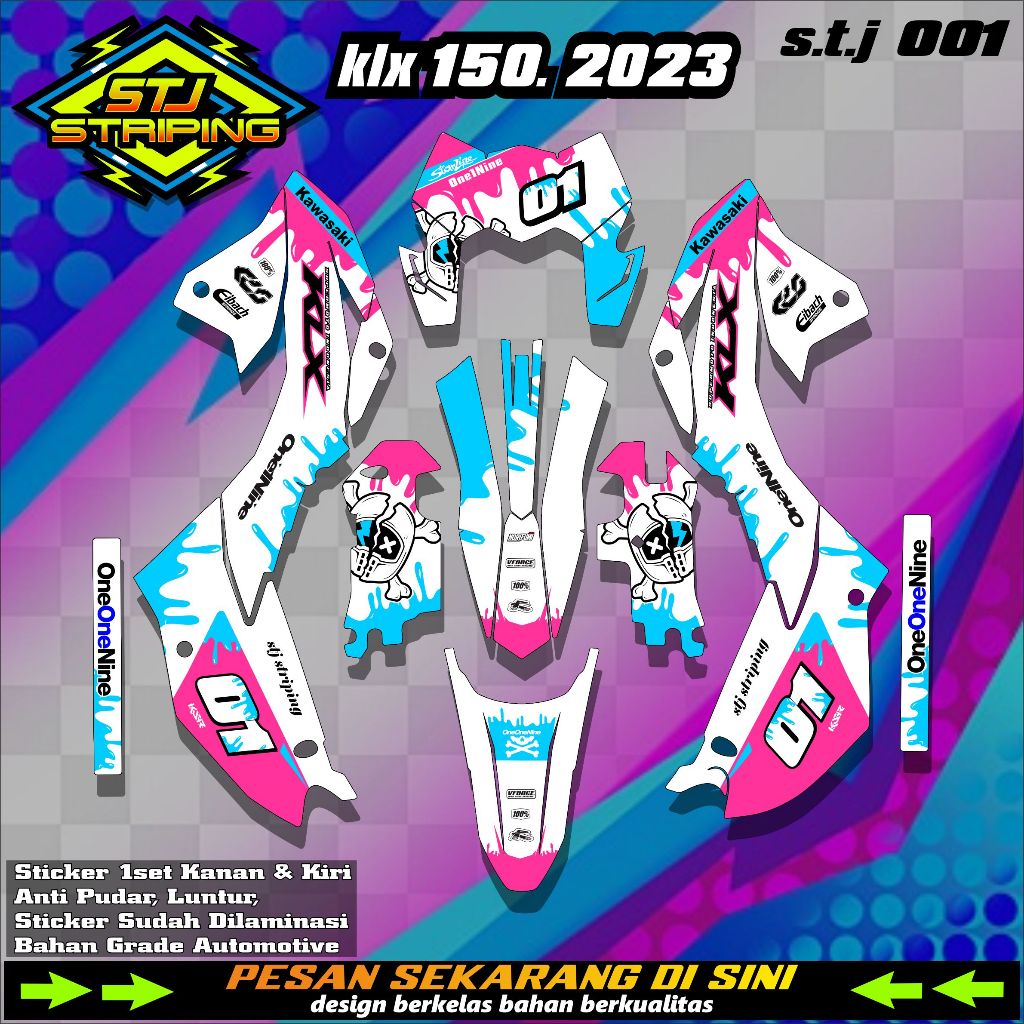 Jual Stiker Decal KLX 150 Full Body Terbaru 2023 - Decal Full Body ...