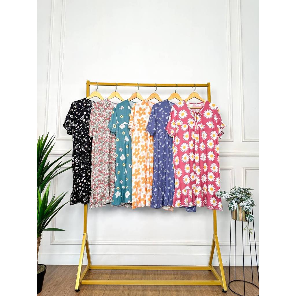 Jual Kayla Dress Daster Premium Bahan Halus Adem di pakai / daster ...