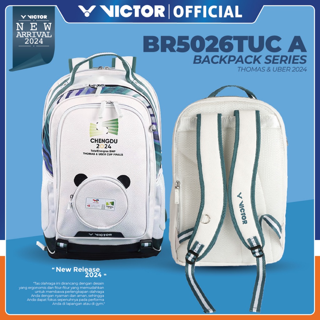 Jual Tas Badminton Backpack Ransel VICTOR 5026 TUC Thomas Uber Cup 2024 ...