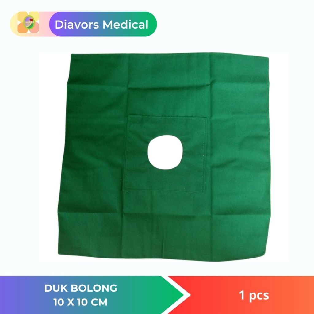 Jual duk bolong 30 x 30 cm / diameter lubang 5 cm / bedah Minor / Sunat ...