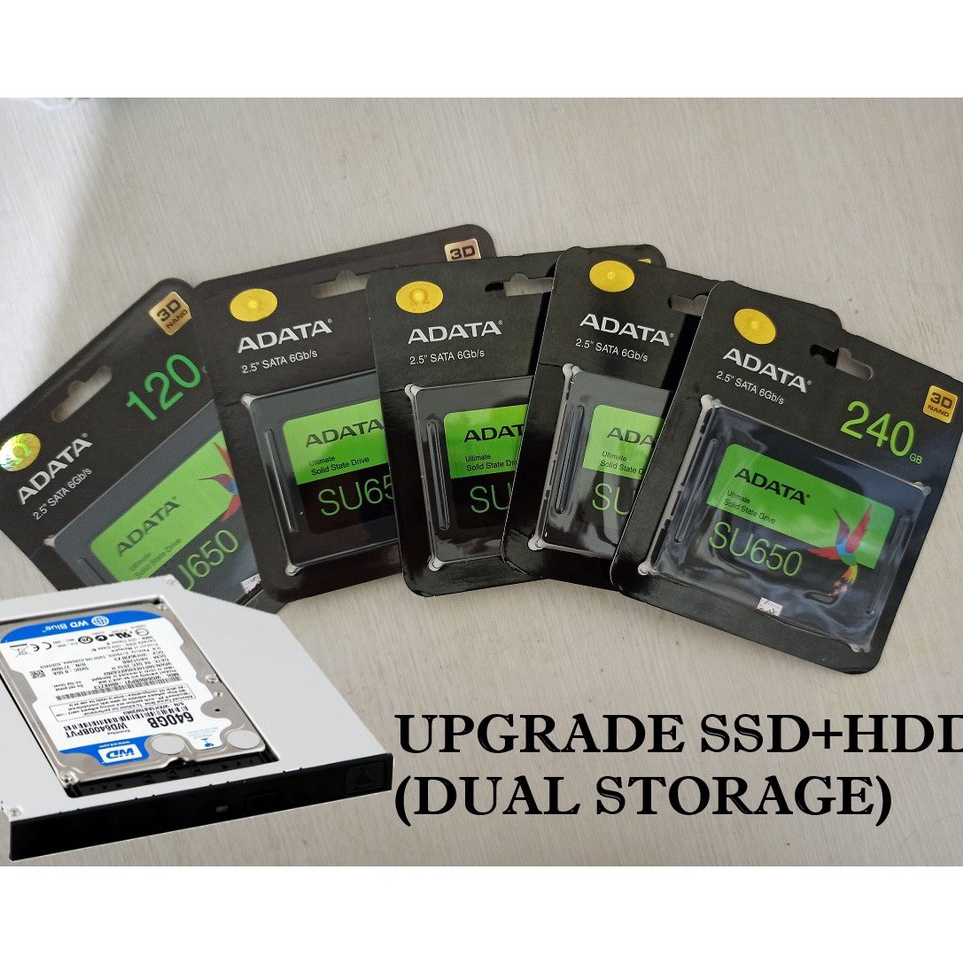Jual Paket Upgrade TAMBAH SSD Dual Storage HDD SSD Khusus Pembelian ...