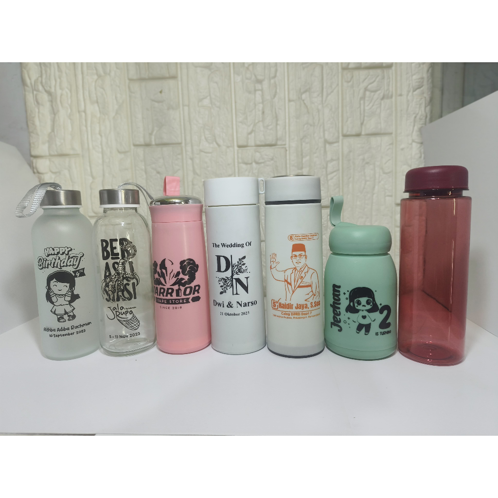Jual Botol Sablon, MINIM ORDER 30pcs, botol souvenir, botol kaktus ...