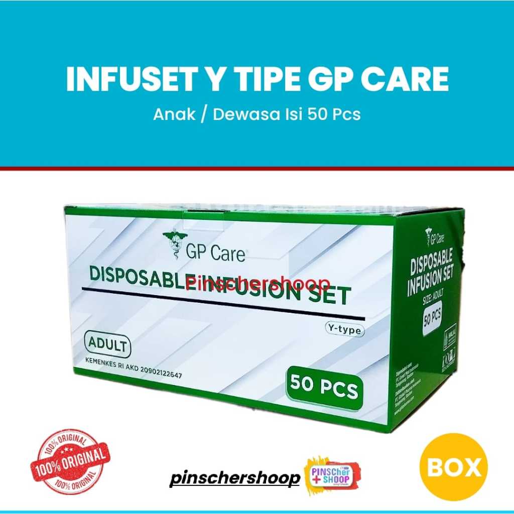 Jual Infusion Set Y Tipe Hexacare Selang Infuset Gp Care/ Box | Shopee ...