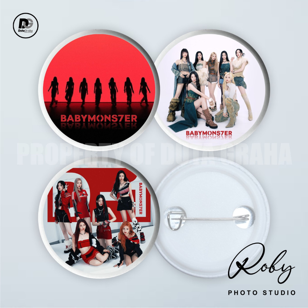 Jual [PIN PRESS] BABY MONSTER Pin Bros Aksesoris Souvenir KOREA KPOP ...