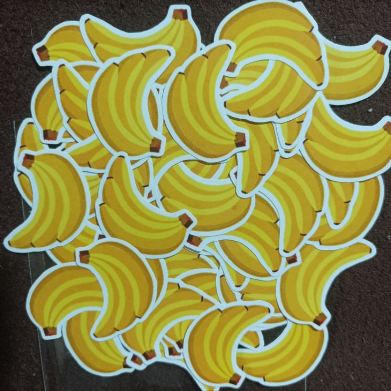 Jual 60PCS STICKER PISANG KUNING KARTUN | STICKER BANANA PISANH KARTUN ...