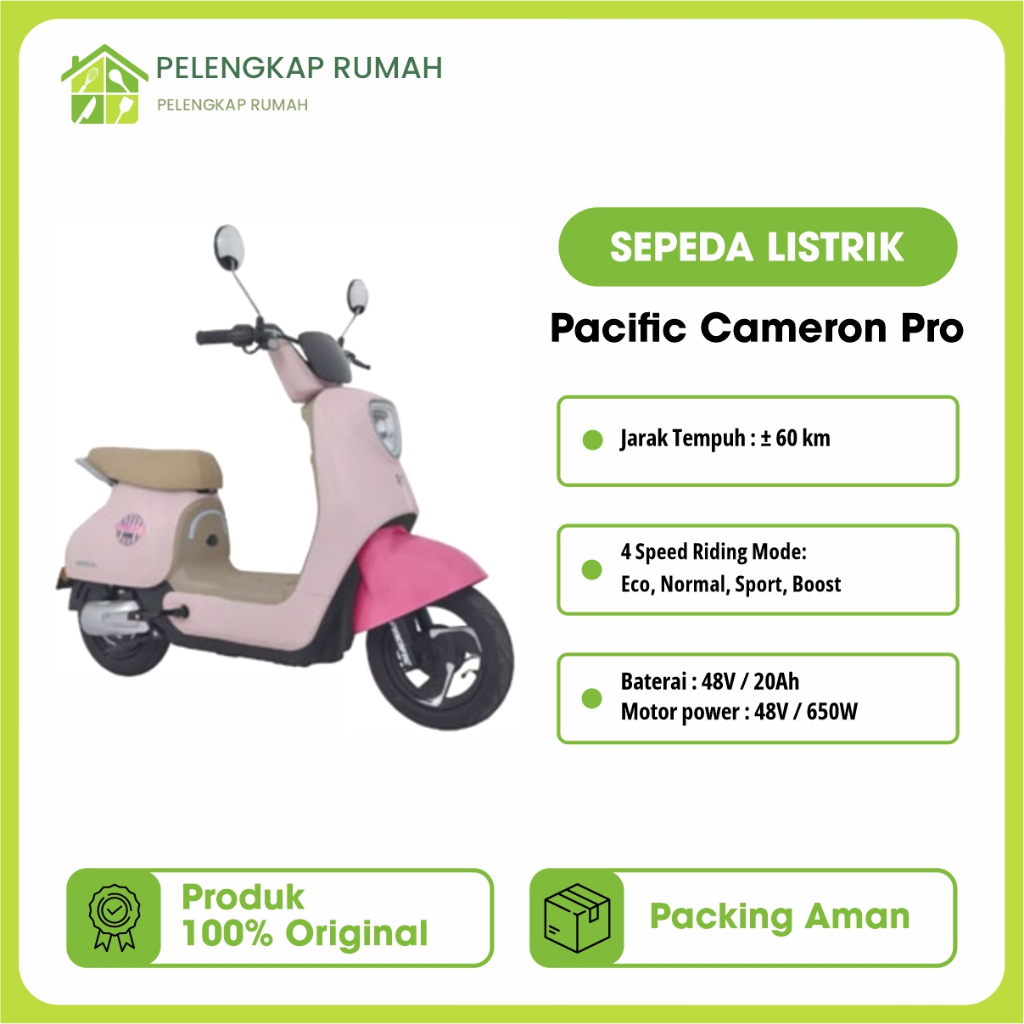 Jual Sepeda Listrik Pasific Pacific Electric Bike Cameron Pro | Shopee ...