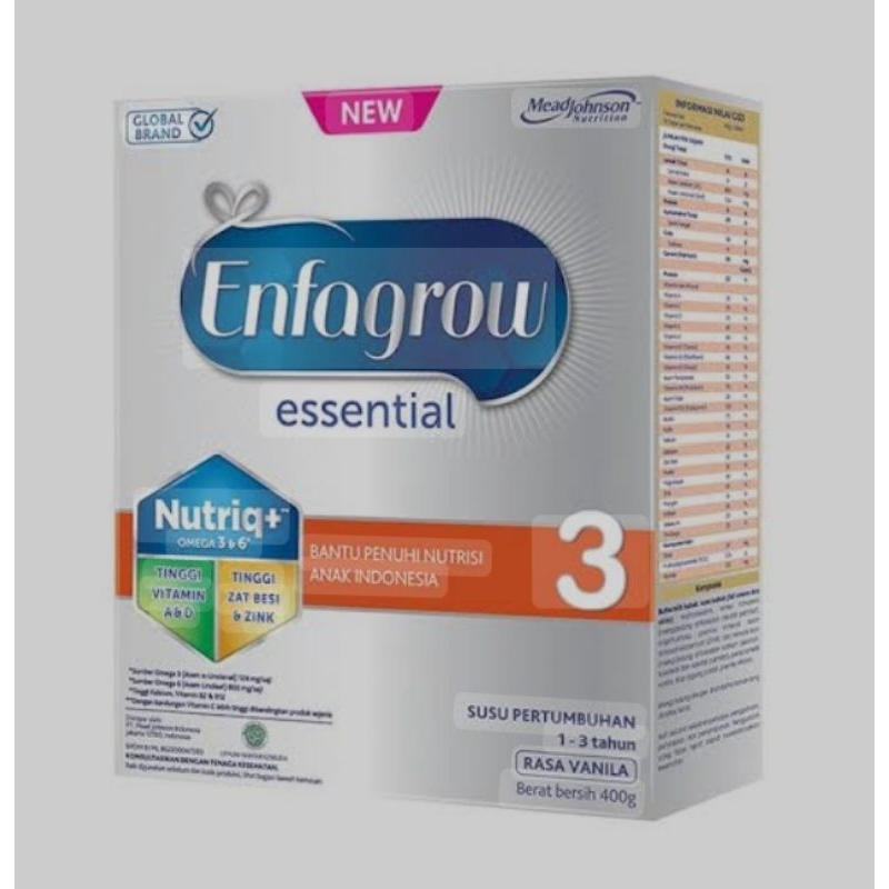 Jual Enfagrow Essential 3 400gr ( susu pertumbuhan usia 1-3 tahun ...