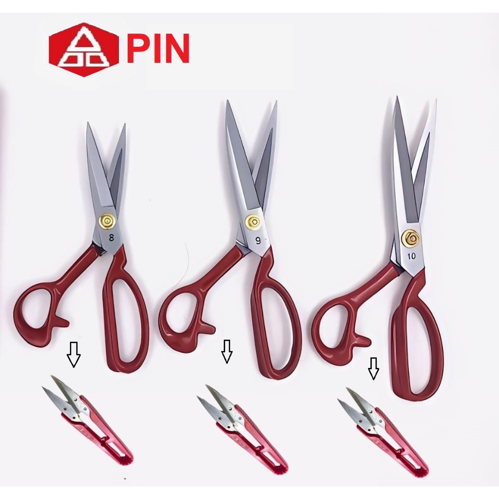 Jual Gunting Tailor/Gunting Bahan/gunting kain Propesional Merk : PIN ...