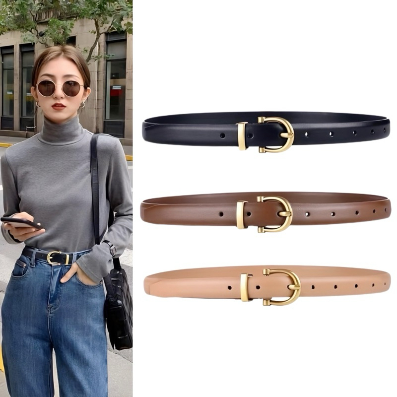 Jual Stacia PU Leather Belt Ikat Pinggang Ban Pinggang Classic Retro ...