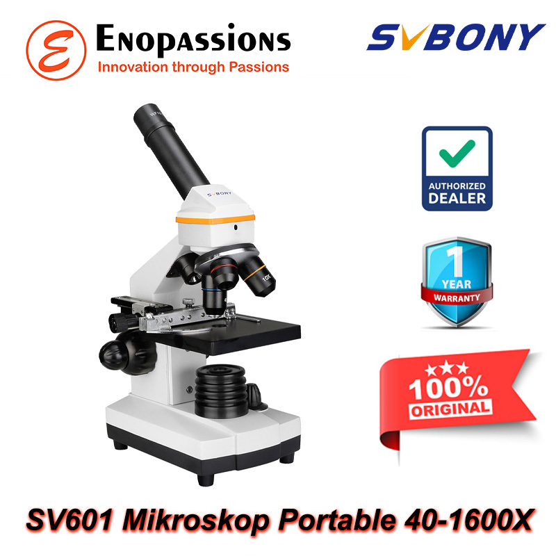 Jual Svbony SV601 Mikroskop Portable Perbesaran 40-1600X Cocok Untuk Sekolah | Shopee Indonesia