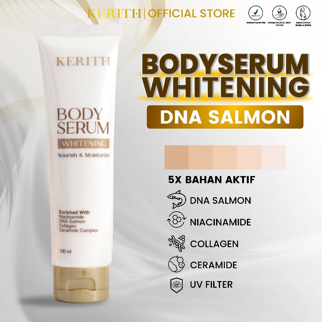 Jual Lotion Whitening Body Serum DNA Salmon by Kerith Body Lotion ...