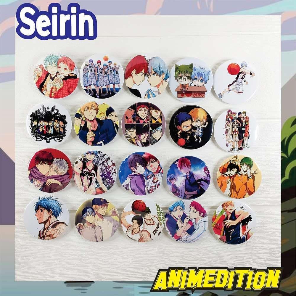 Jual Pin Button Anime Seirin Kuroko No Basket Shintaro Midorima ...