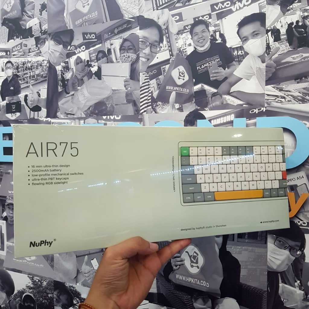 Jual NuPhy Air75 Wireless Mechanical Keyboard (Red Switch, ANSI Layout ...