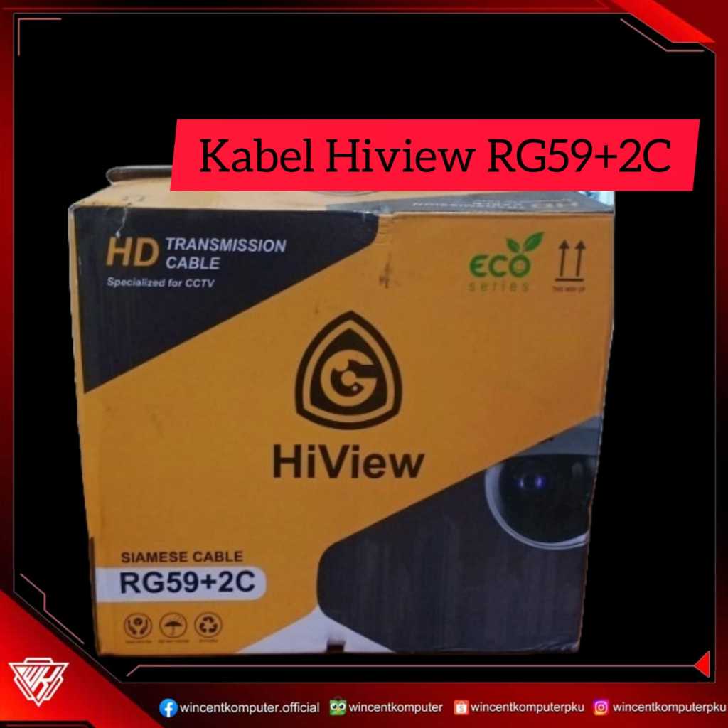 Jual KABEL CCTV RG59+P HIVIEW COAXIAL (WHITE) 300M - ECER/Meter ...