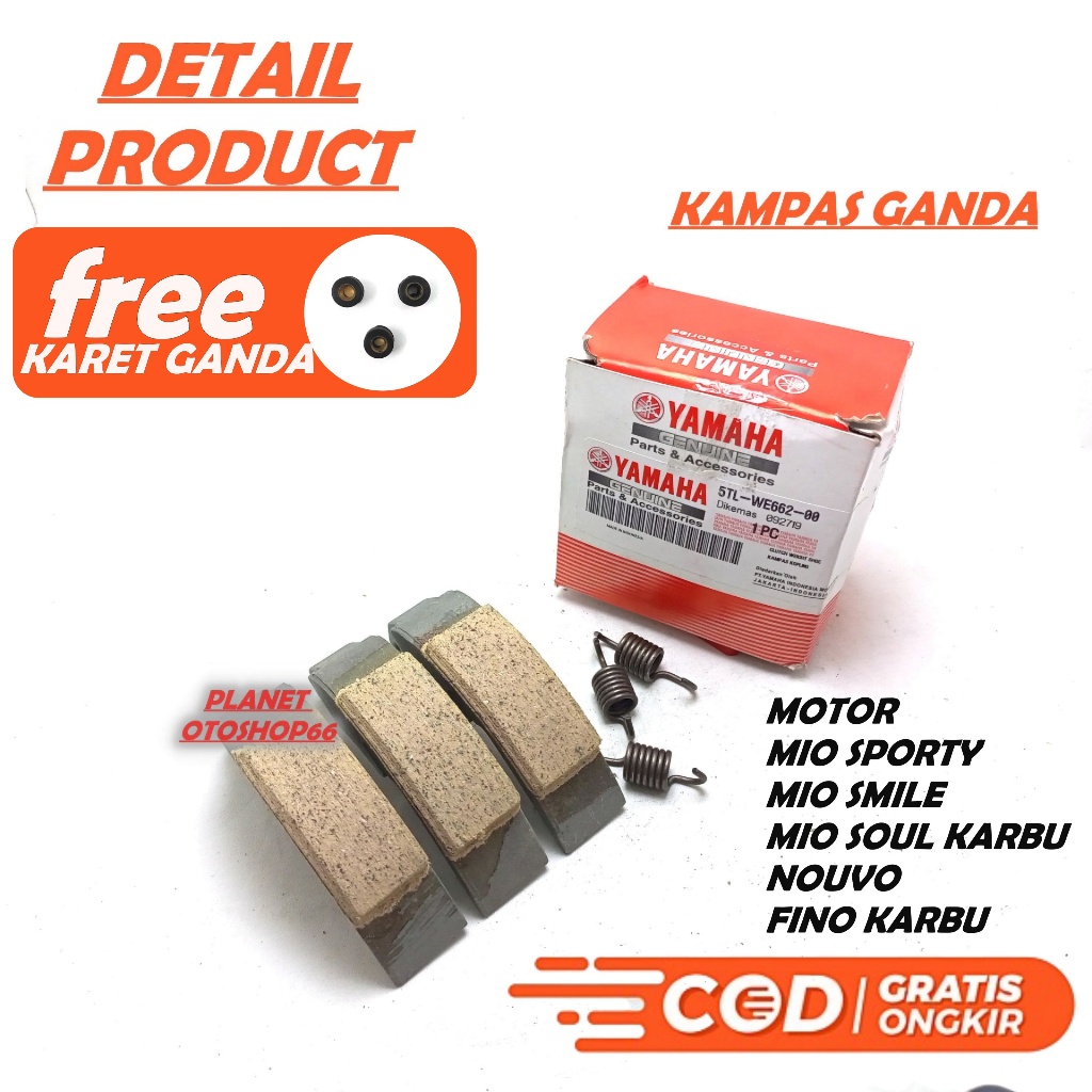 Jual KAMPAS GANDA YAMAHA MIO SPORTY SMILE SOUL KARBU FINO NOUVO + KARET ...