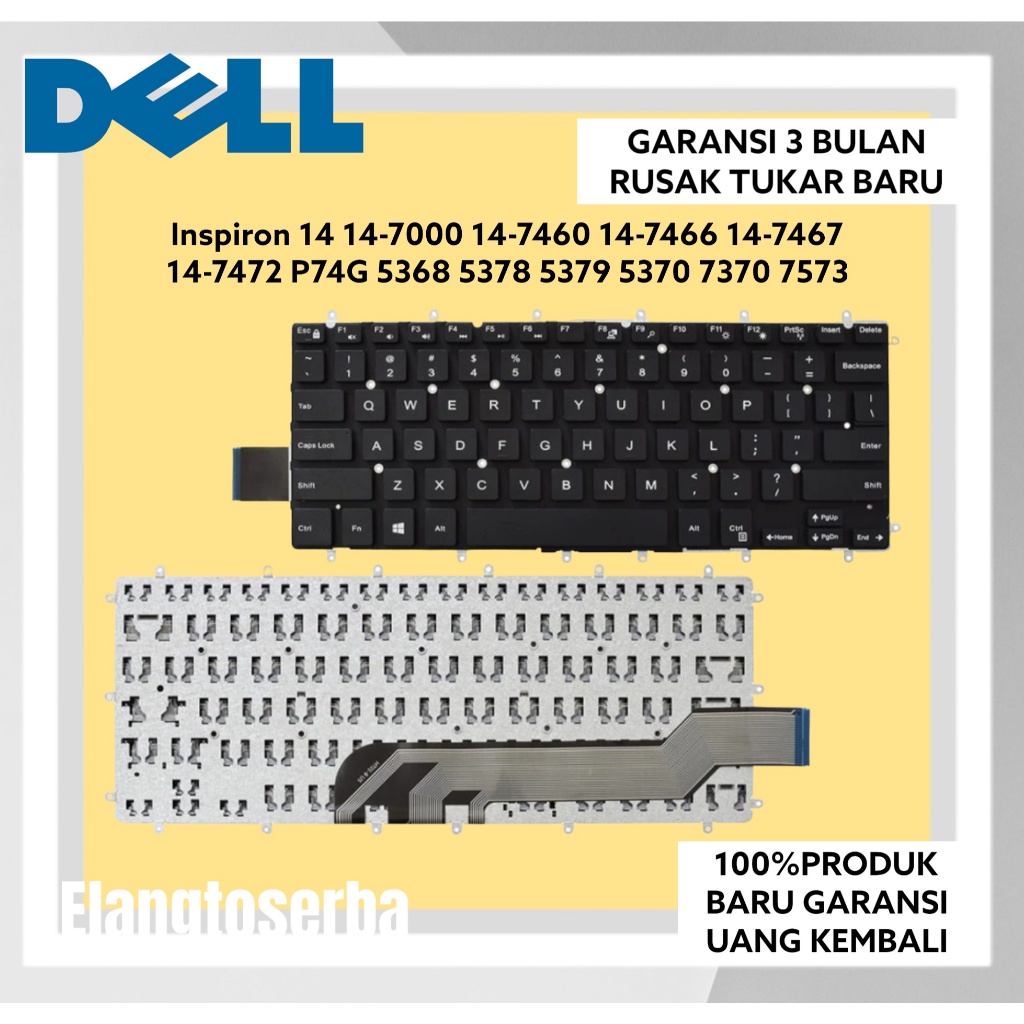 Jual Keyboard Dell Inspiron 14-7000 14-7460 14-7466 14-7467 14-7472 ...