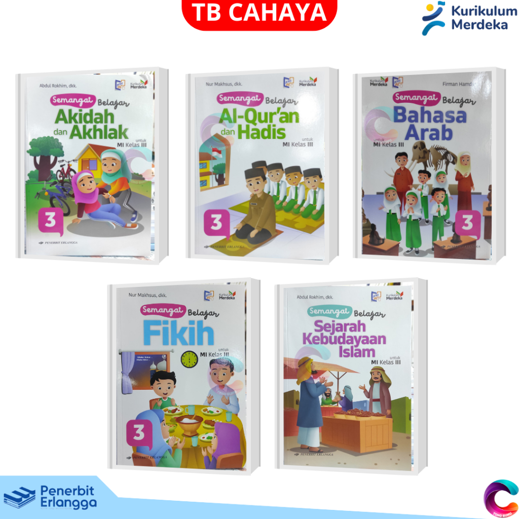 Jual Buku MI KELAS 3 Fiqih Bahasa Arab Akidah Akhlak SKI Al quran Hadis MI Kurikulum merdeka ...