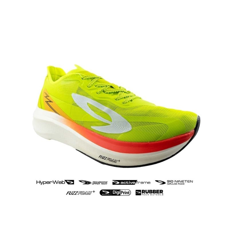 Jual 910 NINETEN SEPATU LARI/ RUNNING TERBARU HAZE FUZZ LITE HIJAU LIME ...