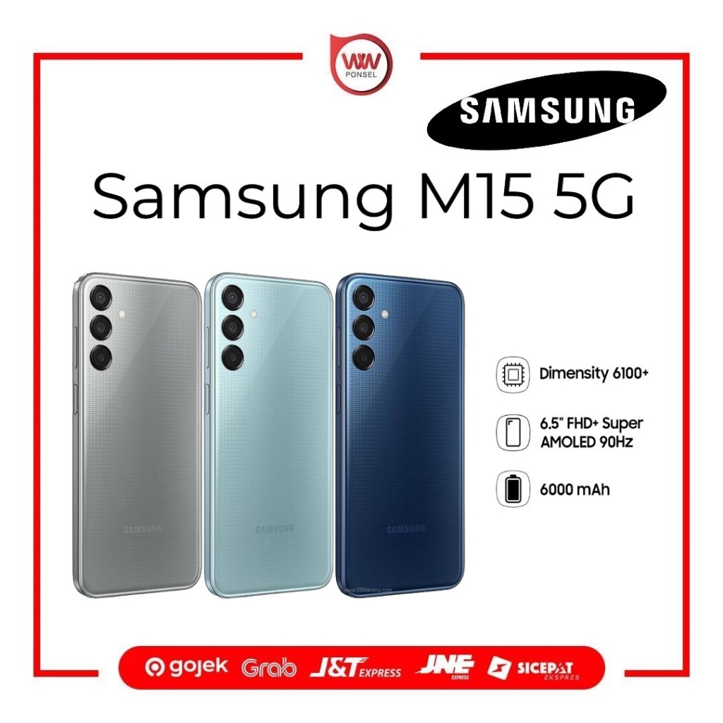 Jual Hp Samsung M15 5G Ram 6GB Internal 128GB Garansi Resmi | Shopee ...