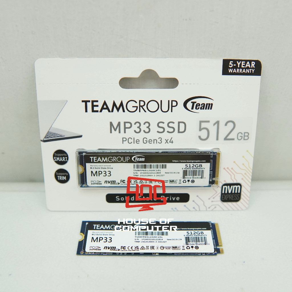 Jual SSD M.2 NVME TEAM GROUP 512GB PCIE GEN3X4 MP33 | Shopee Indonesia