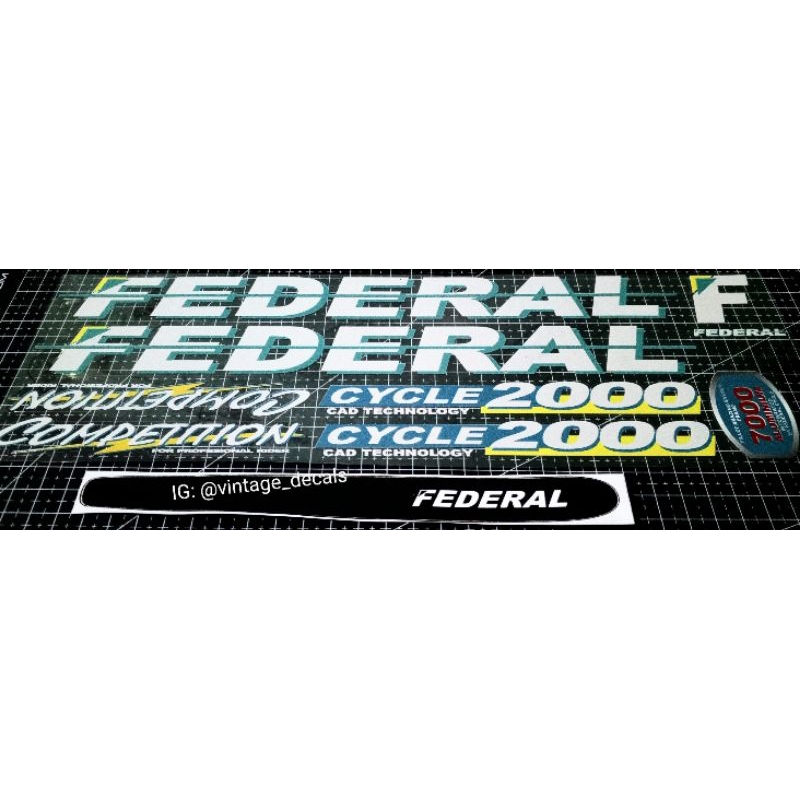 Jual sticker federal COMPETITION compe alloy 7000 | Shopee Indonesia