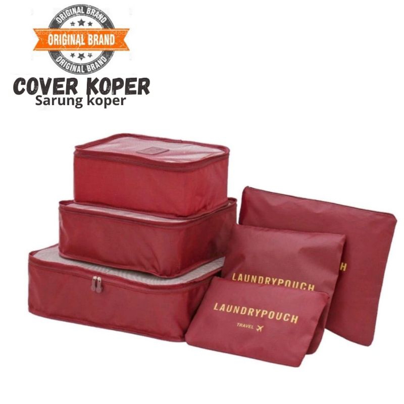 Jual Tas travel 6 In 1 Traveling Bag In Bag Organizer / Storage box ...