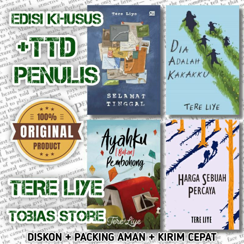 Jual NOVEL TERE LIYE ORI +TTD PENULIS - BUKU ORIGINAL EDISI KHUSUS ...