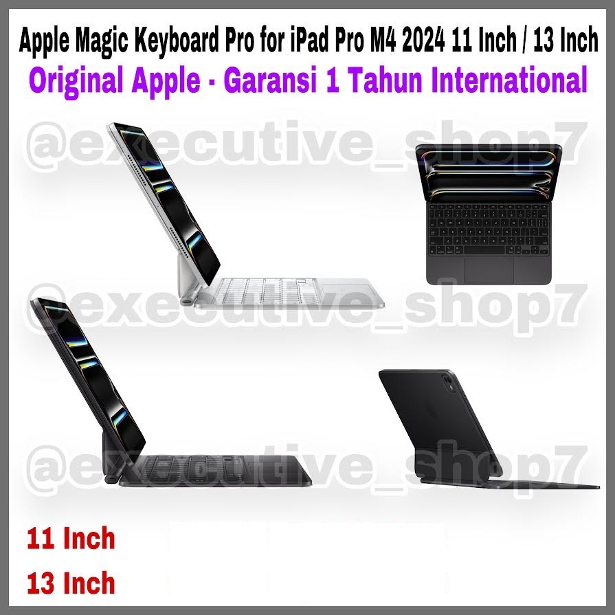 Jual Magic Keyboard Pro for Pad Pro M4 2024 11 Inch / 13 Inch ...