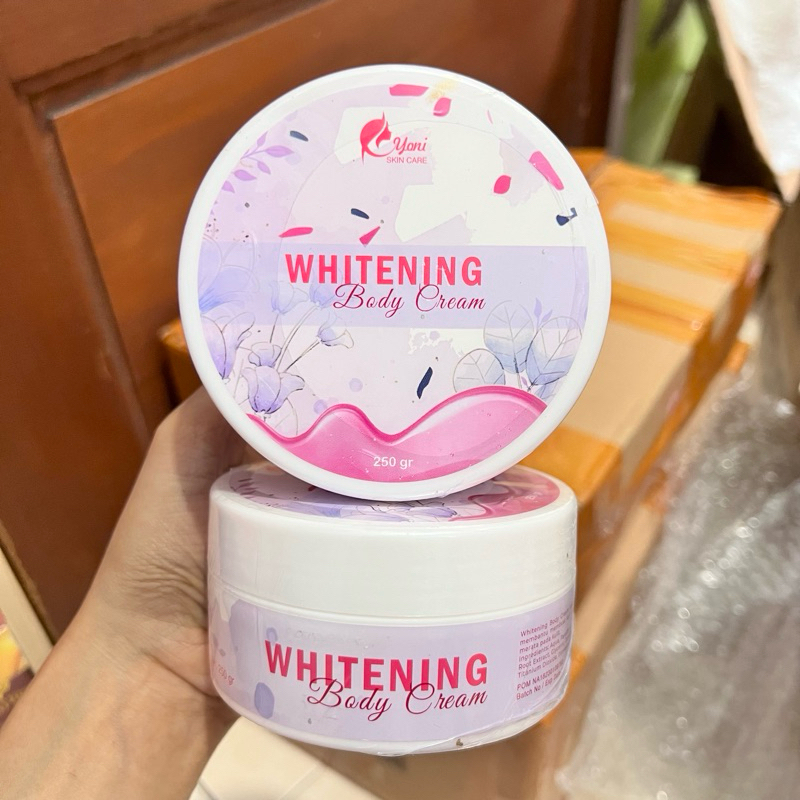 Jual YONI SKINCARE WHITENING BODY CREAM BODY BLEACHING 250g BODY SERUM ...