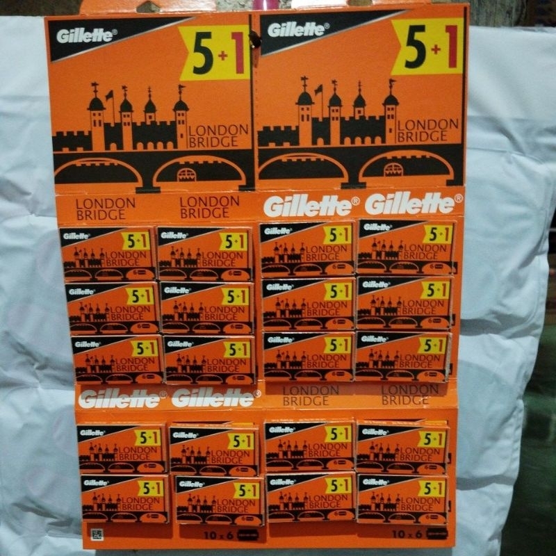 Jual silet london gillete 5+1 (1 kotak 6 silet) | Shopee Indonesia