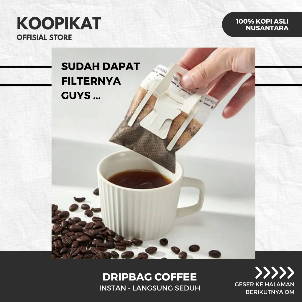 Jual Paket Kopi Dripbag Arabica Coffee Drip Bag Sachet Asli Bubuk Saset ...