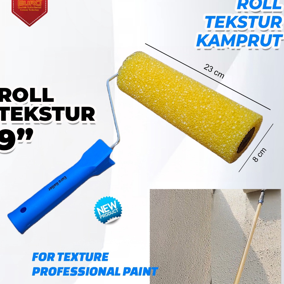 Jual FG2 Roll Cat Tekstur Motif Kamprot Roll 9 Inch Texture Roller ...