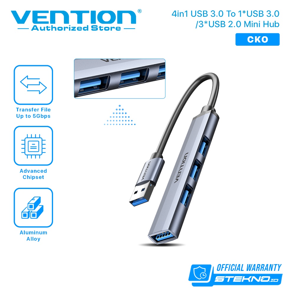 Jual Harga Spesial Vention Usb Hub 4 Port 2 3 Ultra Slim Mini Design ...