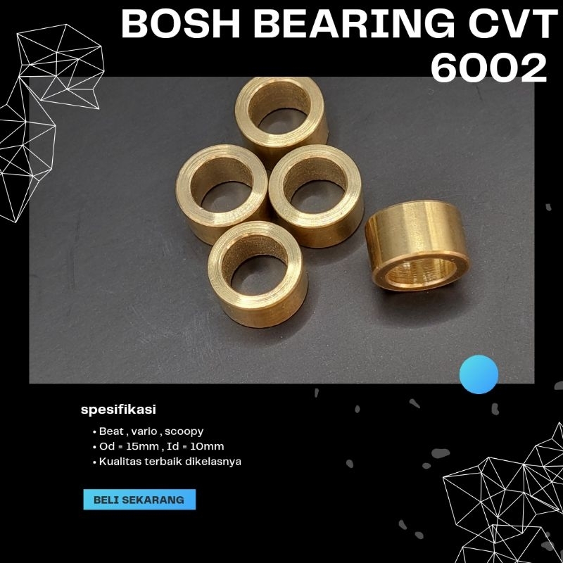Jual Bosh Kuningan 6002 Bosh Kuningan Bearing Cvt Beat Vario Beat Fi ...