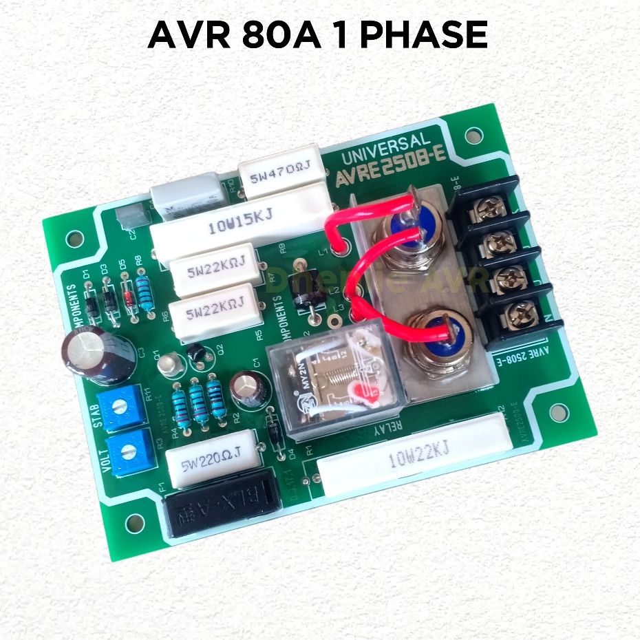 Jual AVR GENERATOR UNIVERSAL 80A 1 PHASE / AVR Genset 80A 1 Phase AVR ...