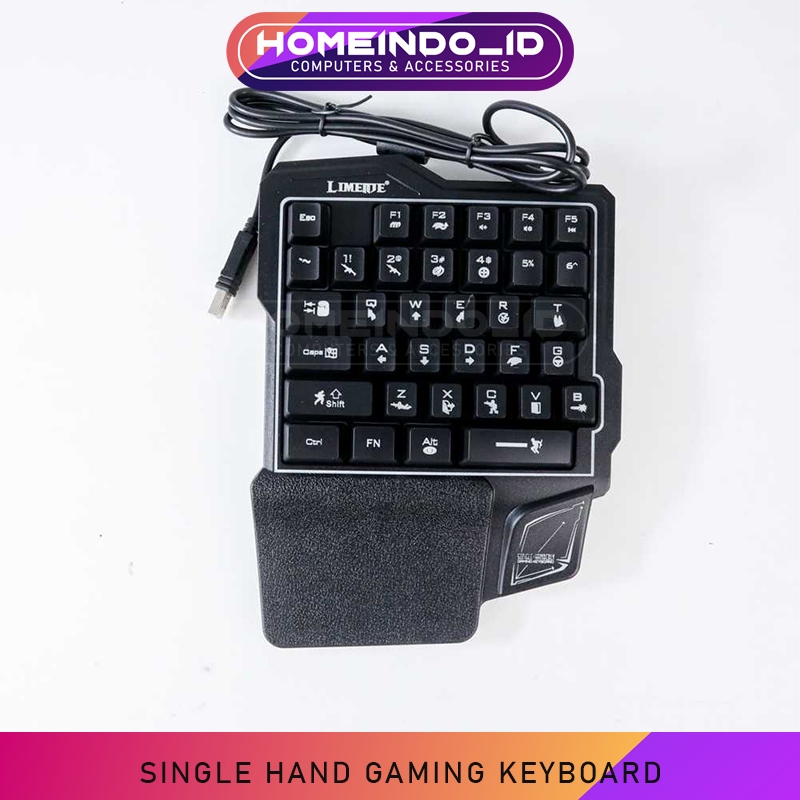 Jual Single Hand Gaming Keyboard RGB 35 Keys Wired | Shopee Indonesia