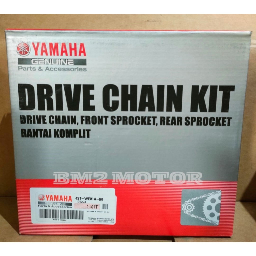 Jual GEAR SET+RANTAI YAMAHA 4ST-WE01A-B0/RX KING/ 100% ORIGINAL YAMAHA ...