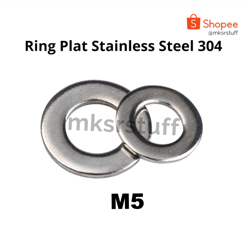 Jual M5*10*1 - Ring Plat SS304 | Shopee Indonesia