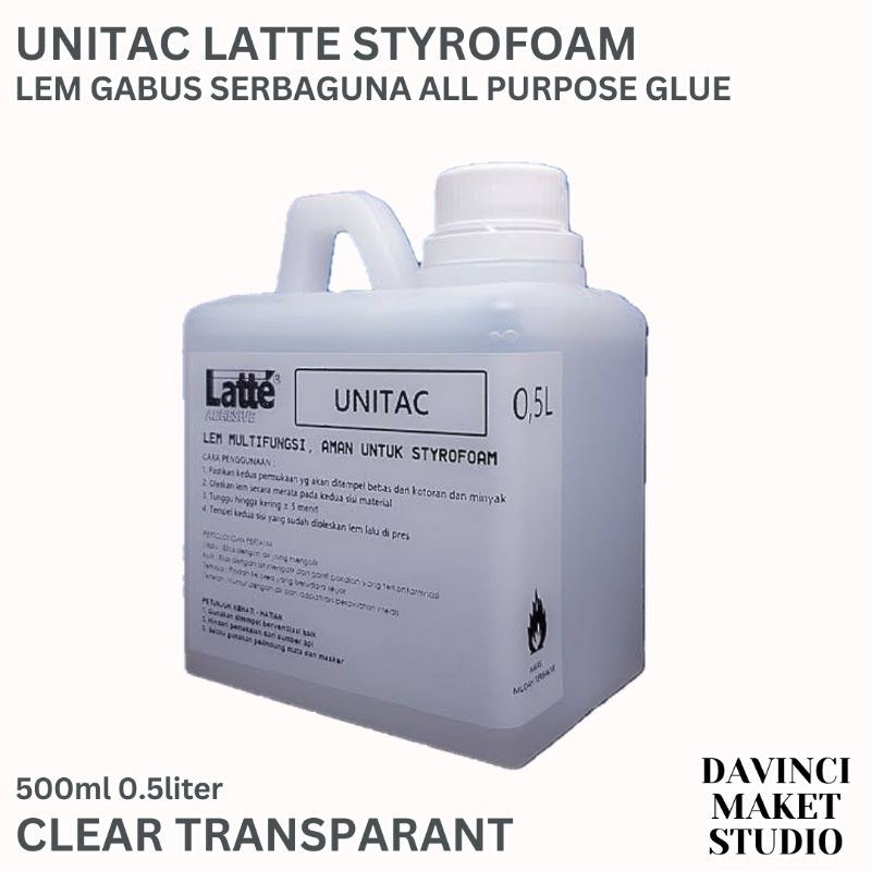 Jual Lem Styrofoam Gabus Serbaguna - Latte Styro Glue Unitac UHU All ...