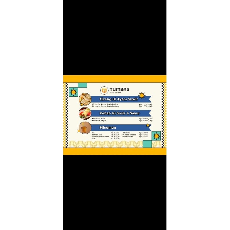 Jual SPANDUK / BENNER MAKANAN / BENNER WARUNG FREE DESAIN | Shopee ...