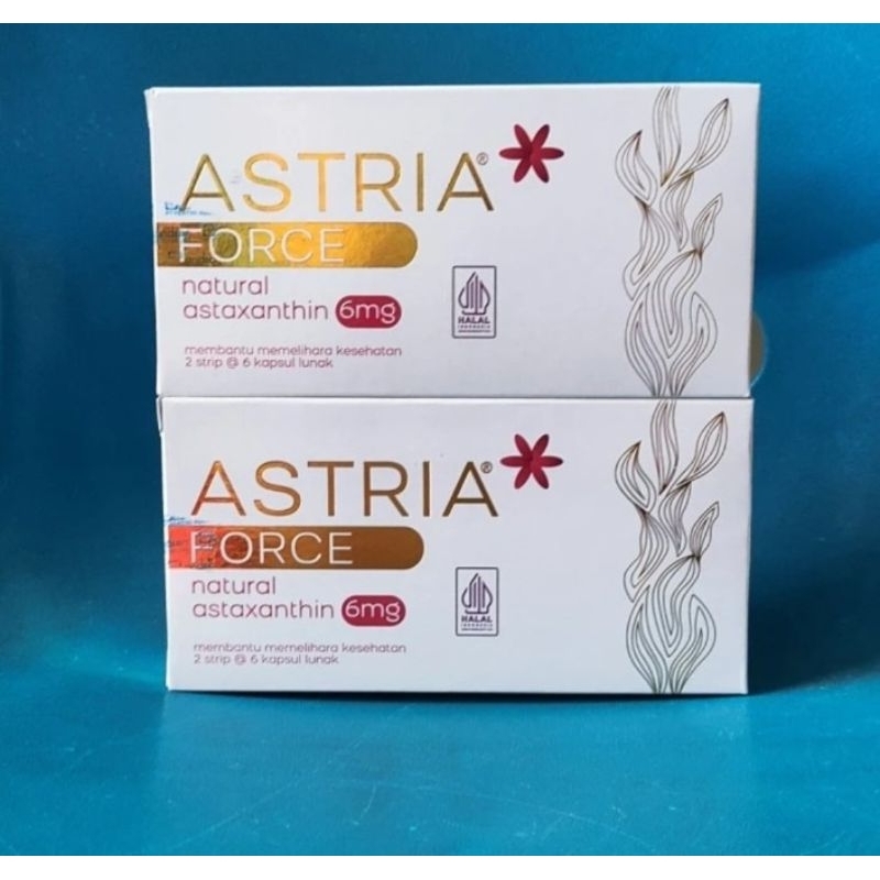 Jual Astria Force Astaxanthin 6mg Box 12 Kapsul | Shopee Indonesia