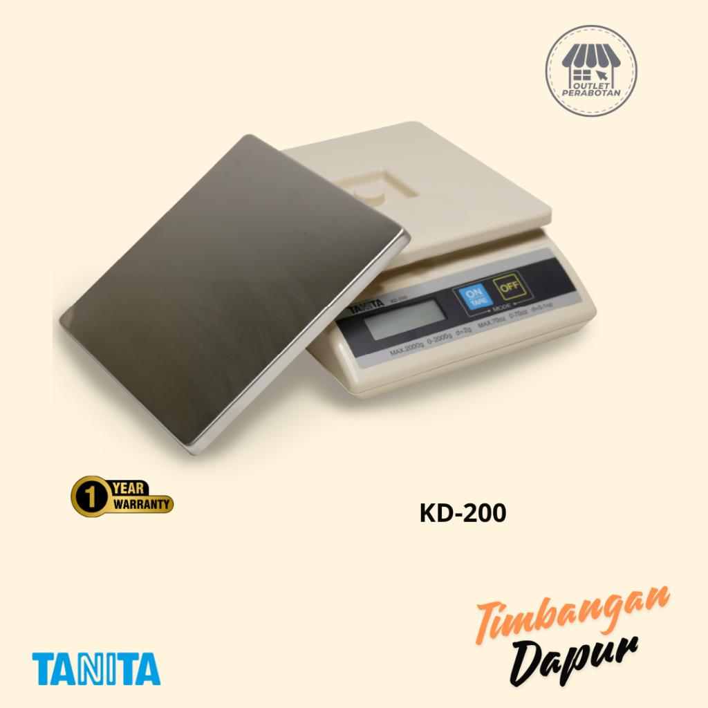 Jual Timbangan Kue Tanita KD 200 - 2 kg - mp | Shopee Indonesia