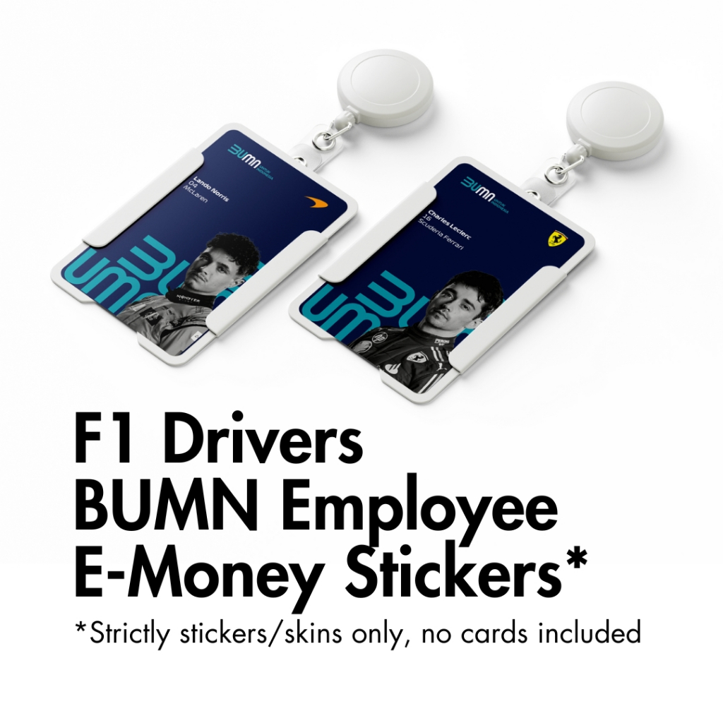 Jual F1 Driver BUMN E-Money Vinyl Sticker Formula 1 - Leclerc, Sainz ...