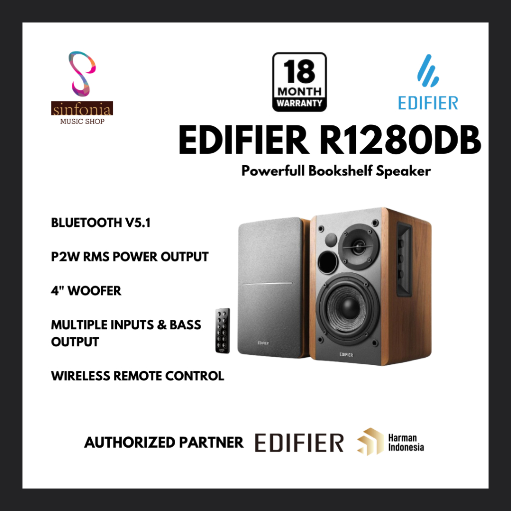 Jual EDIFIER R1280DB Powerfull Bookshelf Speaker | Shopee Indonesia