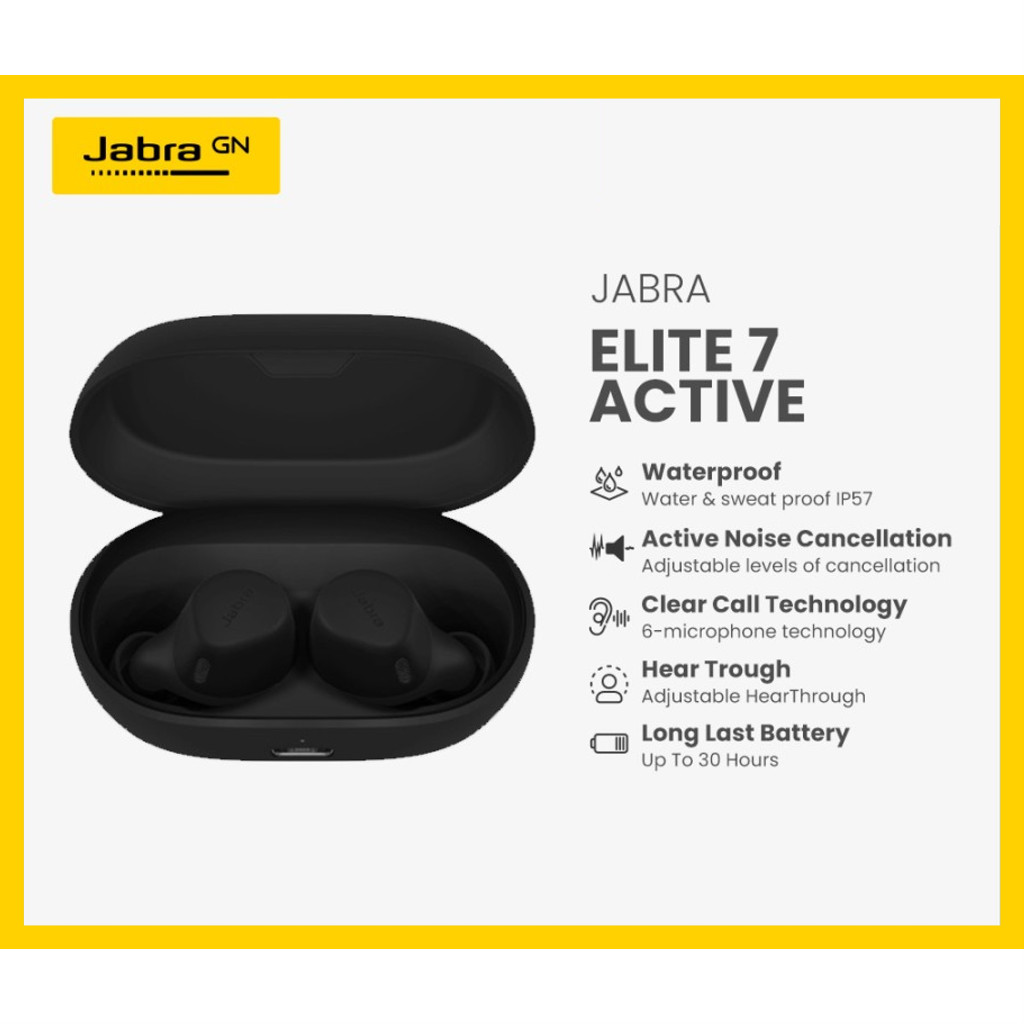 Jual Jabra Elite 7 Active True Wireless Earphone TWS Bluetooth Earbuds ANC | Shopee Indonesia