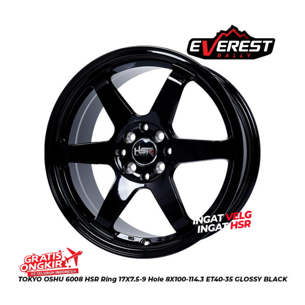 Jual VELG RACING HSR MODEL CELONG HSR TOKYO OSHU RING 17 LEBAR 75/9 UNTUK MOBIL COROLLA, CIVIC ...
