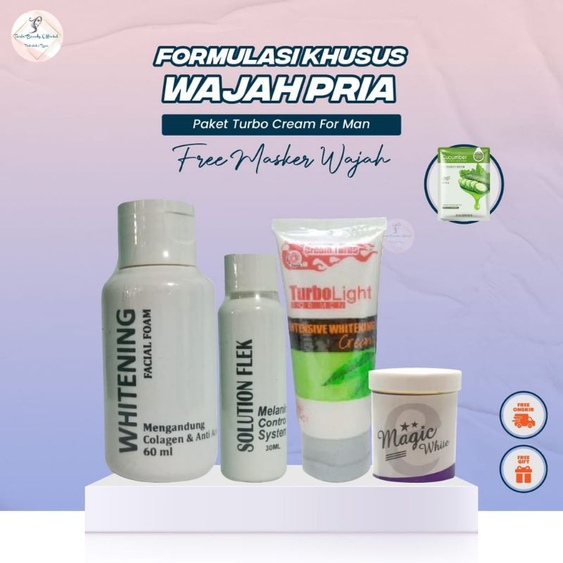 Jual ORIGINAL PAKET TURBO LIGHT 2 / PAKET TURBO LIGHT 1 / SKINCARE ...