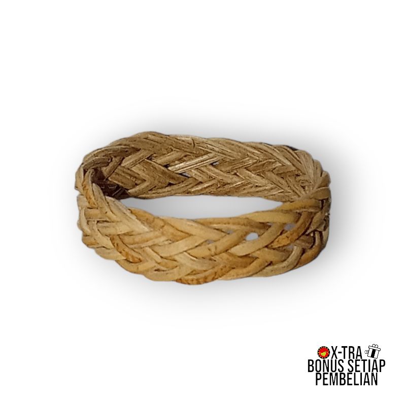 Jual Cincin Simpai 9 Single Putih Resam/Rotan Asli - Kerajinan Tangan ...